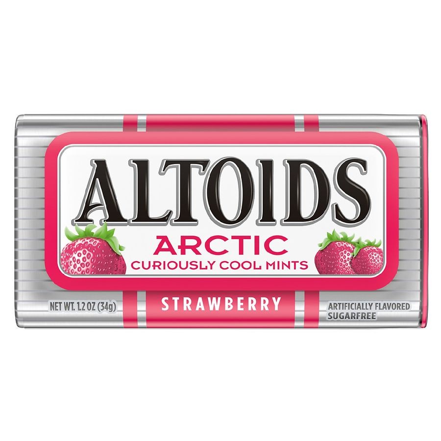 Altoids Arctic Strawberry Sugarfree Mints Single Pack - 1.2 oz Die ...