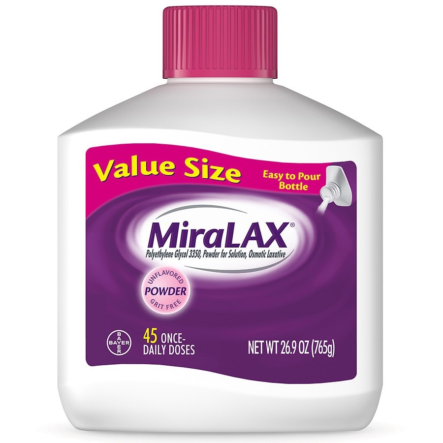 MiraLAX Laxative Powder Unflavored - 26.9 Oz Best Deals and Price ...