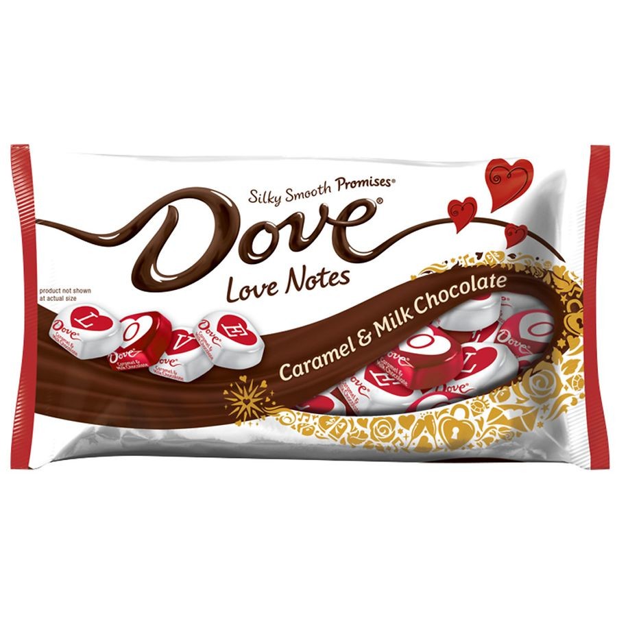Valentine's Day Love Notes Candy Caramel & Milk Chocolate Best Deals ...