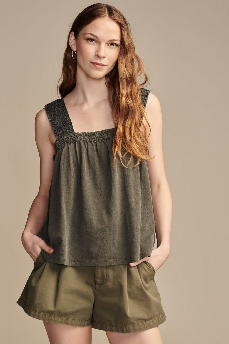 embroidered yoke tank Best Deals and Price History at JoinHoney.com | Honey
