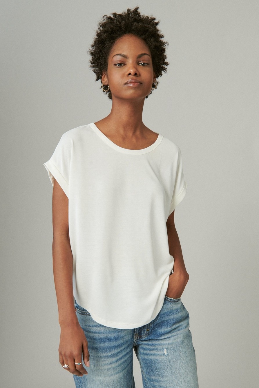 short sleeve sandwash dolman tee Best Deals and Price History at ...