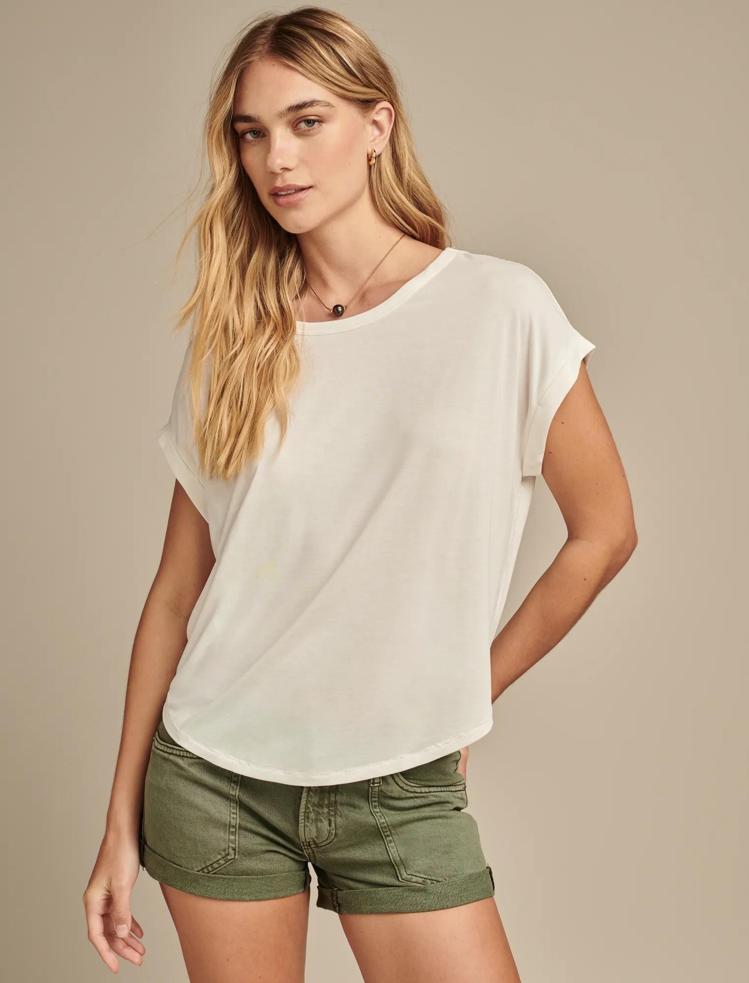 short sleeve sandwash dolman tee Deals and Price History at JoinHoney ...