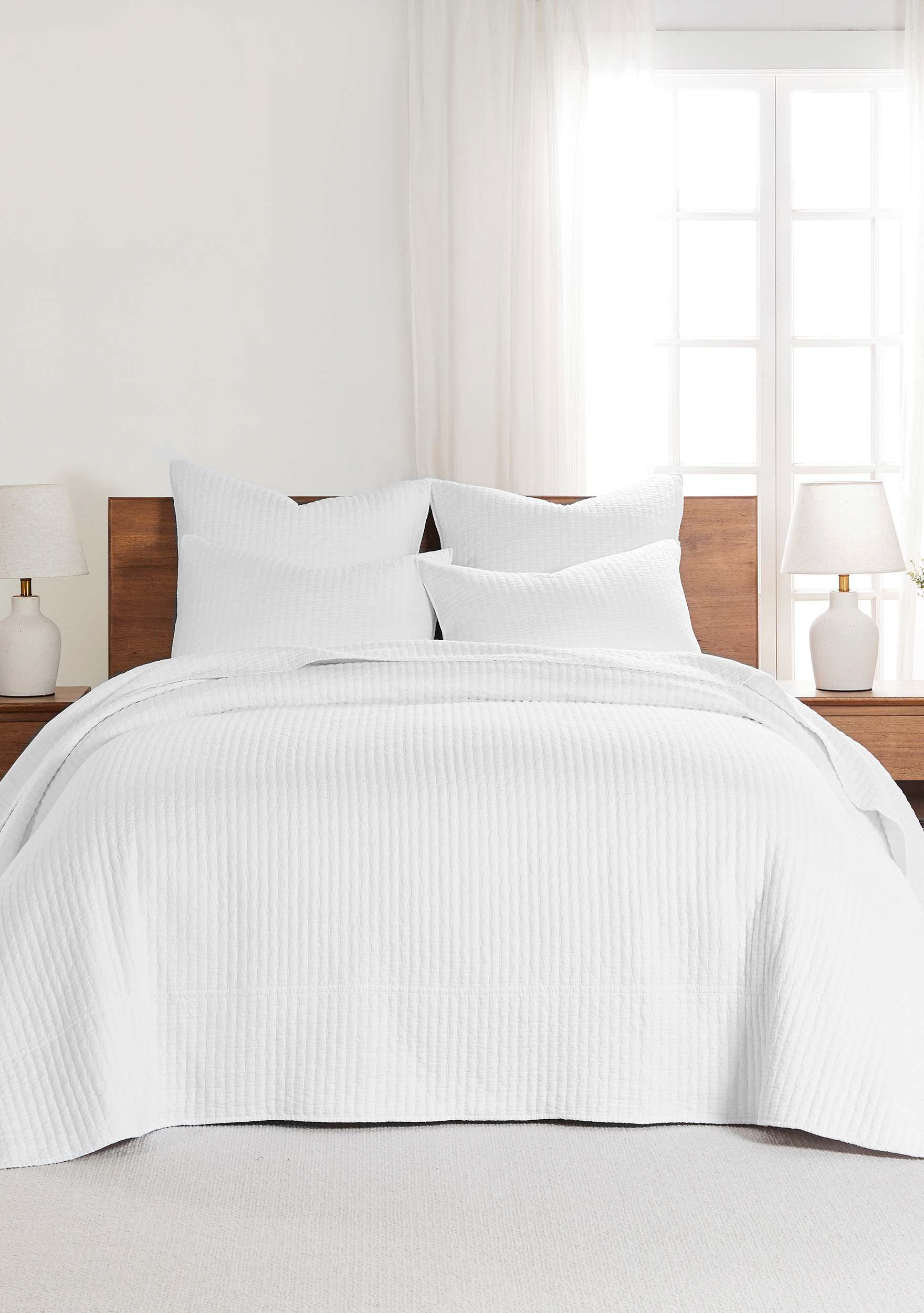 Levtex Home Cross Stitch Chambray Bedspread Set Deals and Price History ...