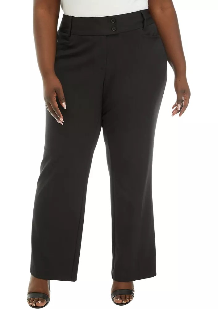 Plus Size Curvy Fit Bootcut Pants Best Deals and Price History at ...