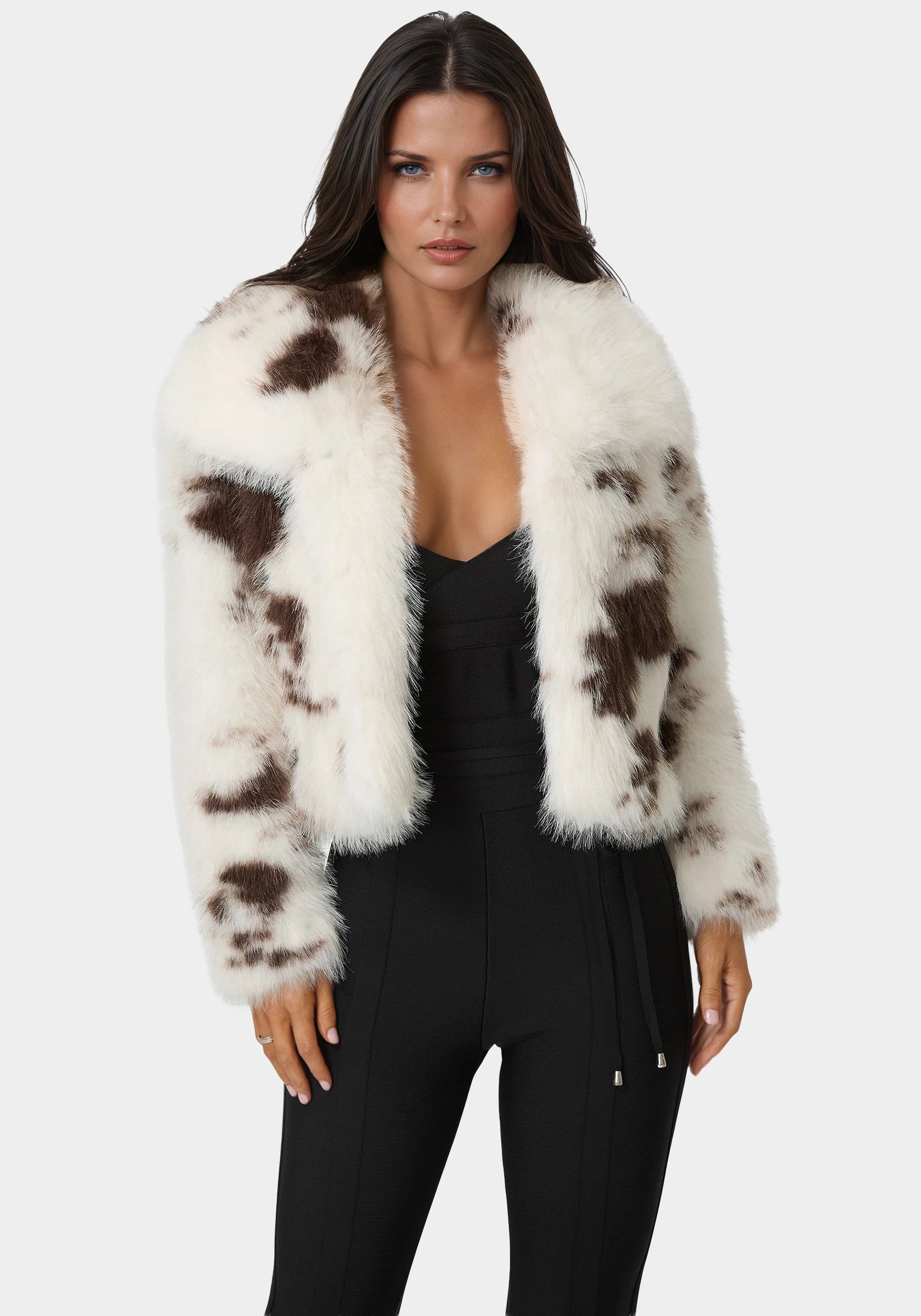 Mejores ofertas e historial de precios de Faux Fur Animal Print Short ...