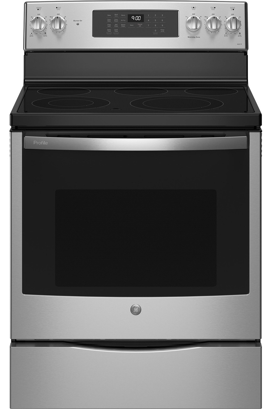 GE Profile Electric Range 30 In. Smart With Air Fry in Fingerprint ...