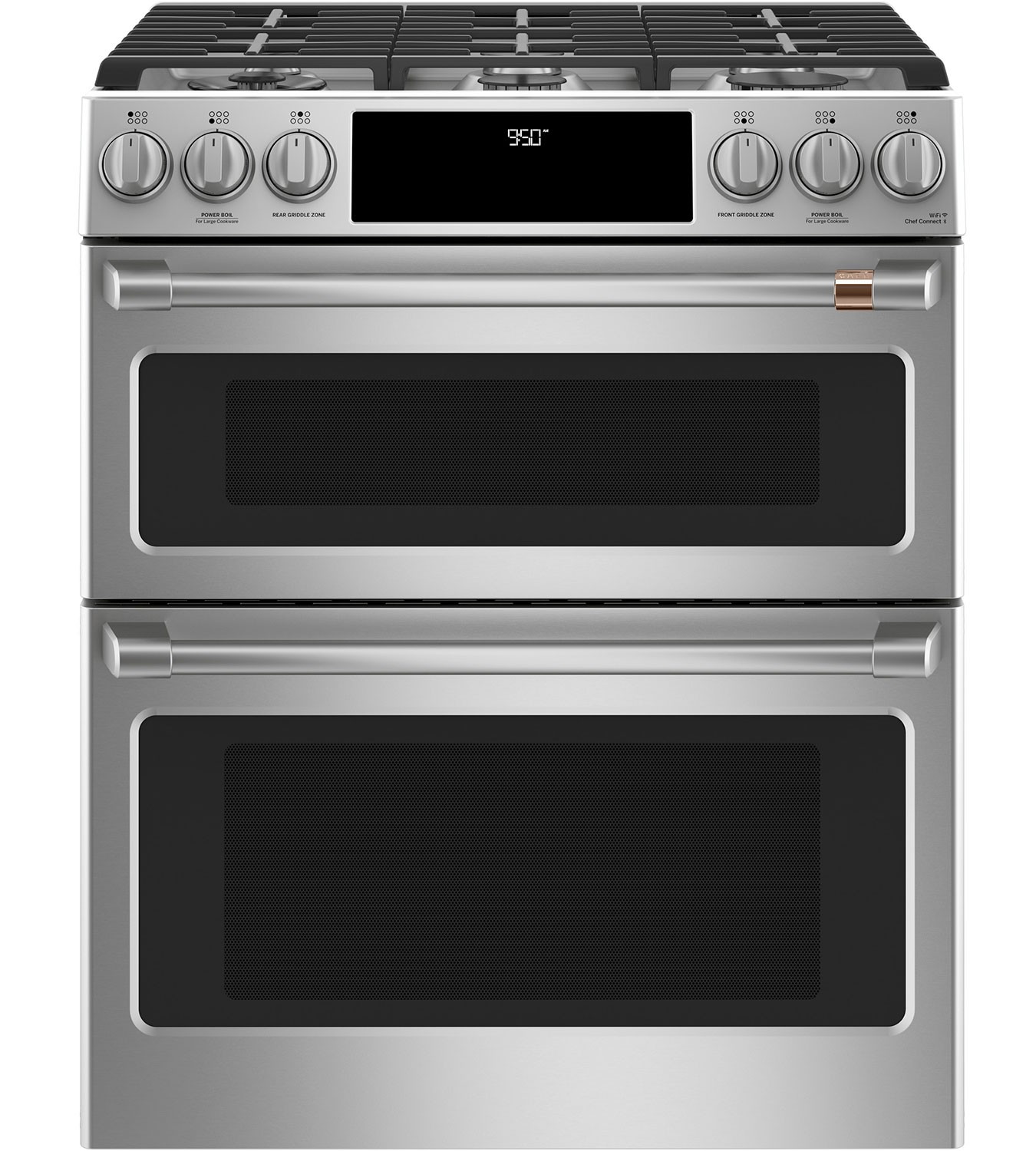 Cafe ADA 30 In. Stainless Steel With Brushed Stainless Smart Slide-In ...