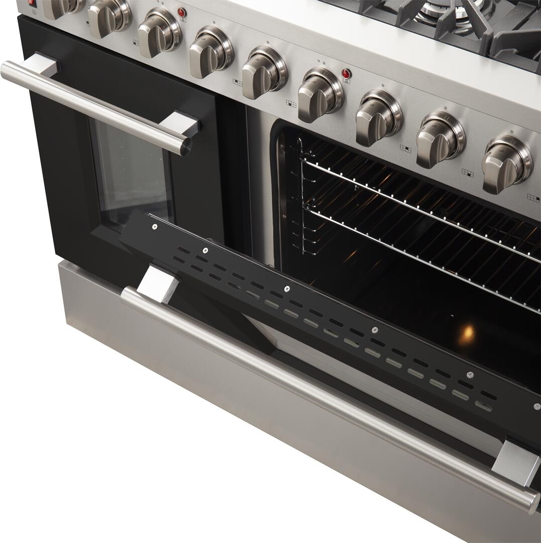FFSGS6244-48BLK 48"" Natural Gas Range with 6.58 cu. ft. Total Capacity ...