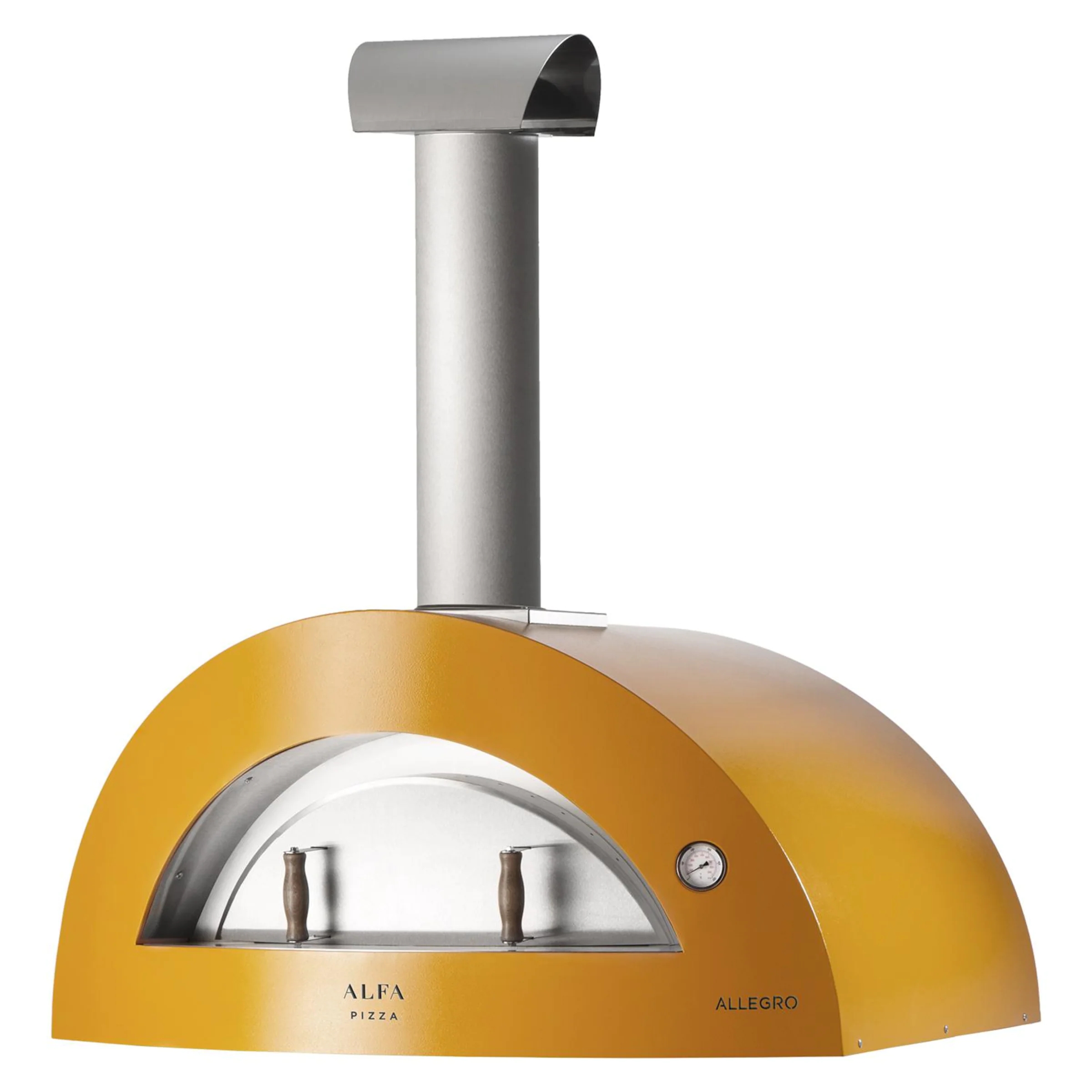 Alfa Allegro 39-Inch Outdoor Countertop Wood-Fired Pizza Oven - Yellow ...