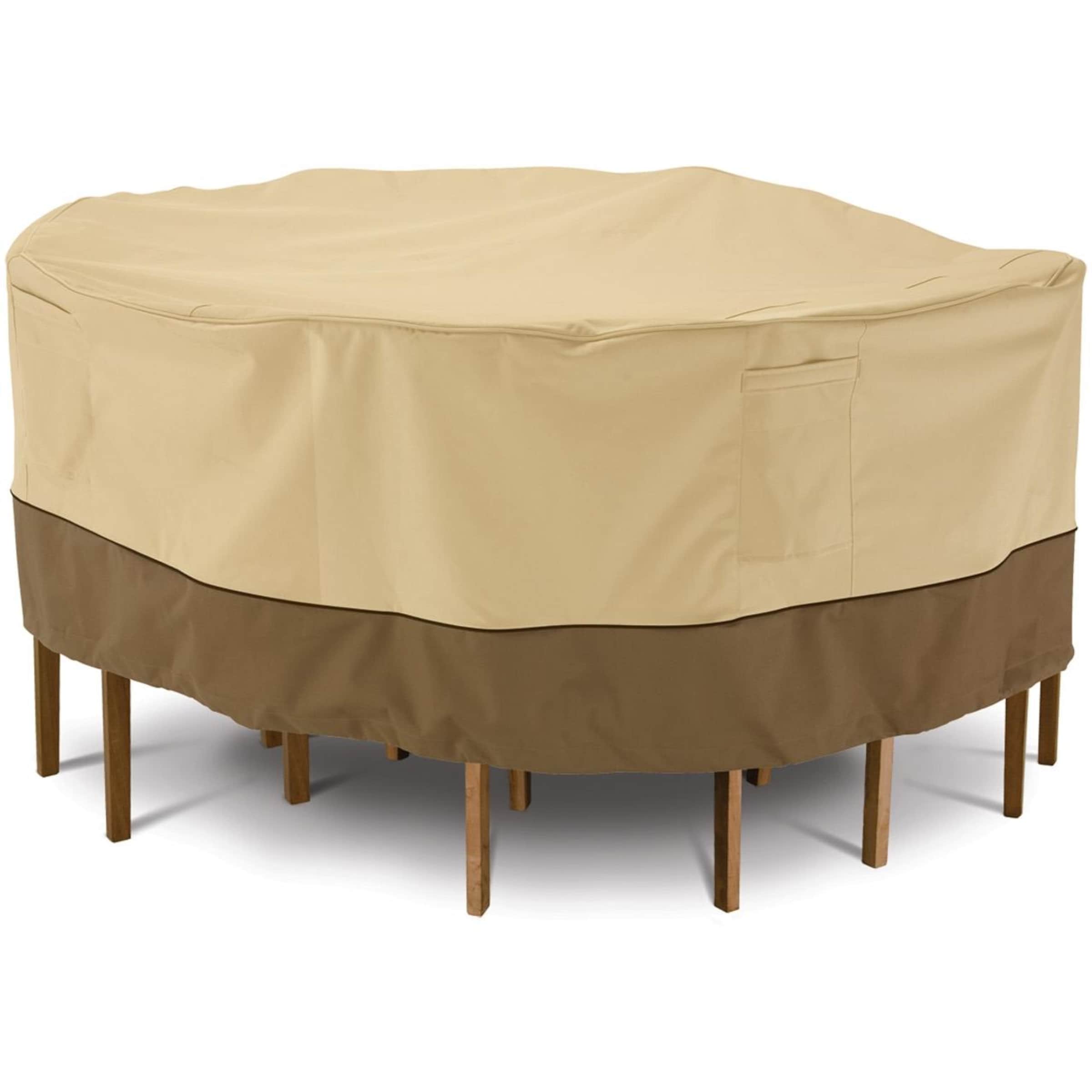 Classic Accessories Veranda Patio Table And Chair Set Cover - Pebble ...