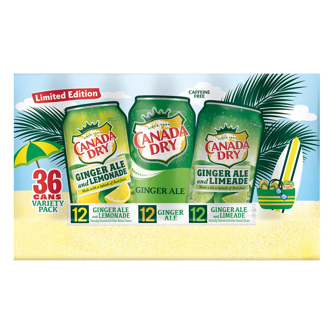 Canada Dry Summer Variety Pack, 36 pk./12 oz Best Deals and Price ...