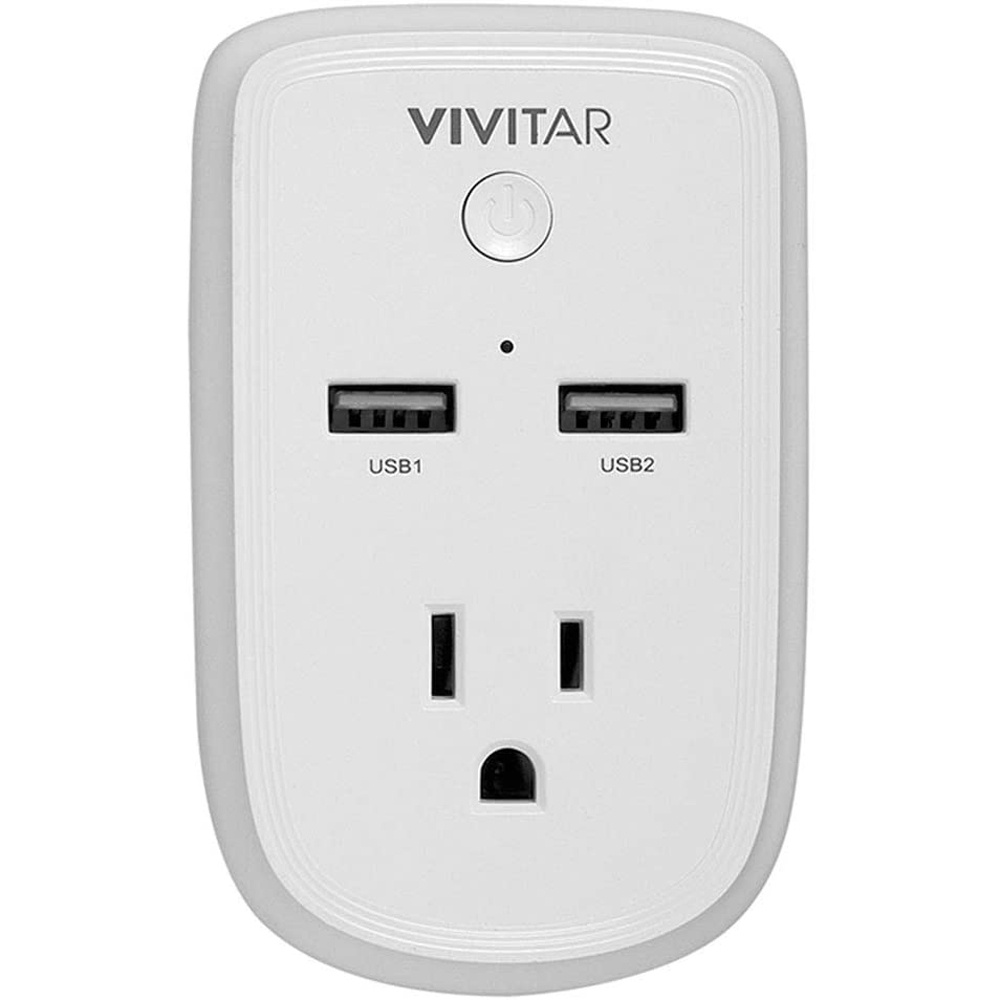 Vivitar Smart Home Wi-Fi Outlet with Timers - White (HA-1009-WG ...