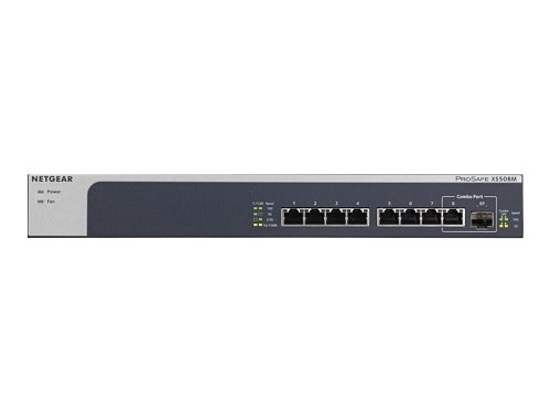 8-port NETGEAR XS508M - switch - 8 ports - unmanaged - rack-mountable ...