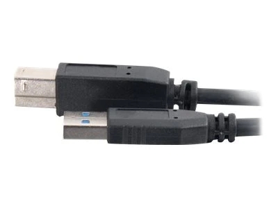 C2G 10ft USB 3.0 A to B SuperSpeed Cable - M/M - USB cable - USB Type A ...