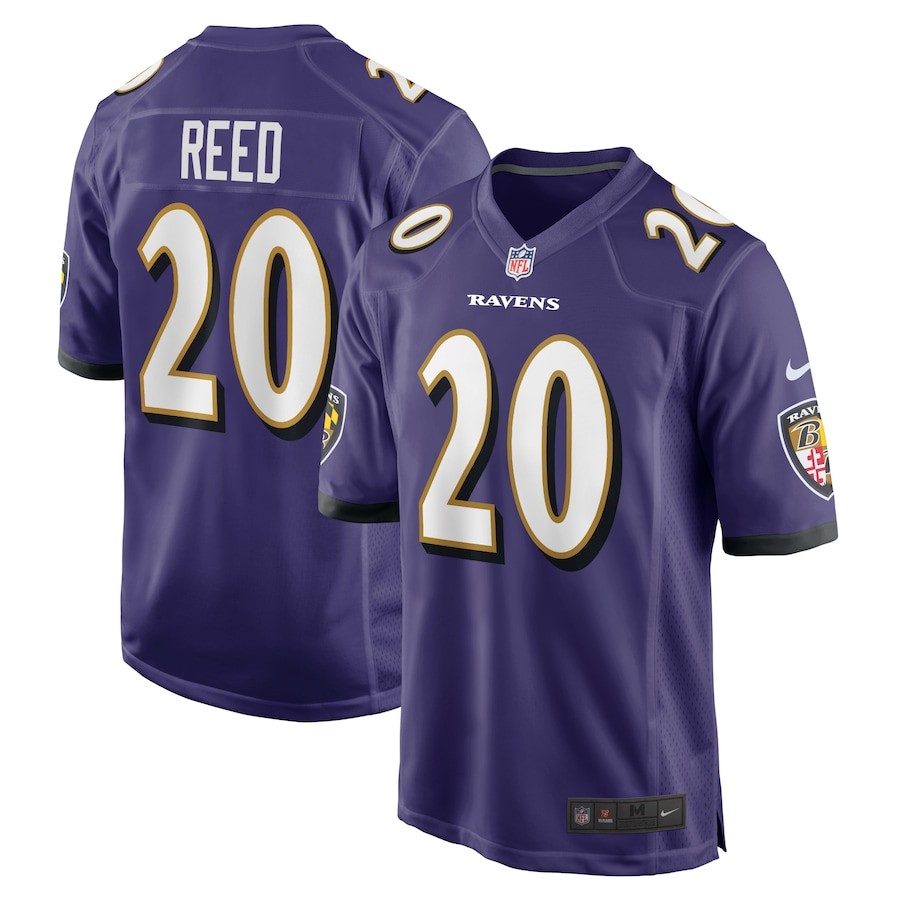 Ed Reed Baltimore Ravens Nike Retired Player Game Jersey - Purple Die ...