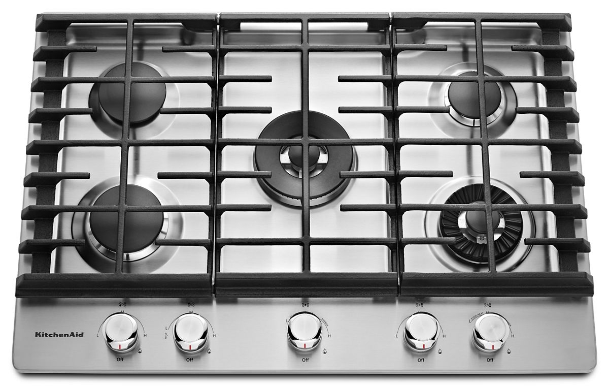 KitchenAid® 30" 5-Burner Gas Cooktop with Griddle Best Deals and Price ...