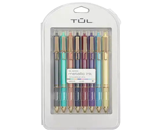 TUL Retractable Gel Pens, Medium Point, 0.8 mm, Assorted Barrel Colors ...