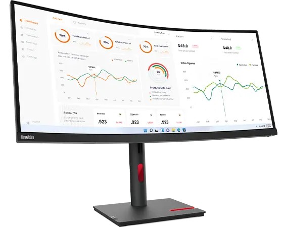 ThinkVision 34 inch Curved Monitor - T34w-30 Deals and Price History at ...