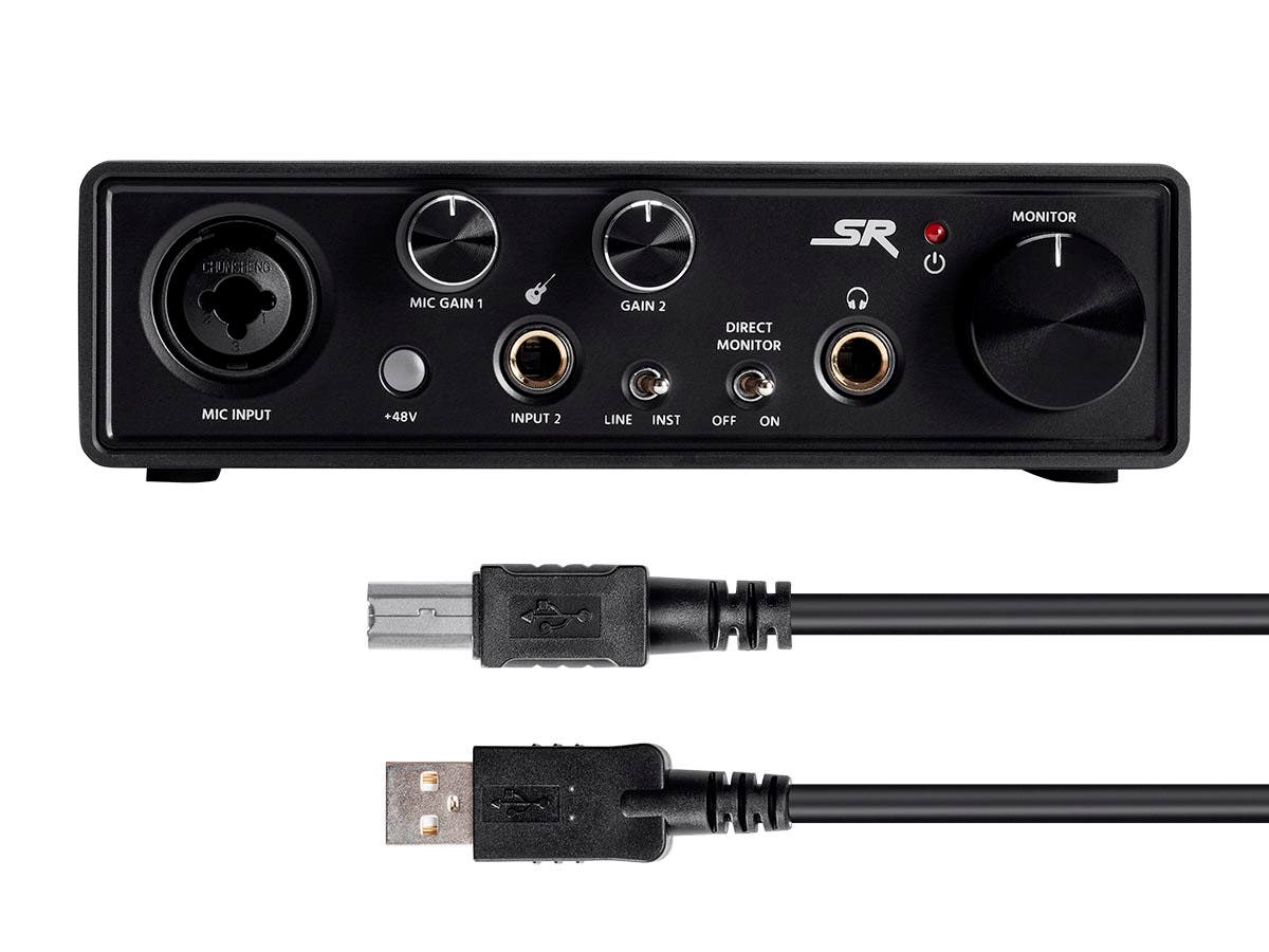 Stage Right by Monoprice STi12 2x2 USB Recording 96kHz Audio Interface ...