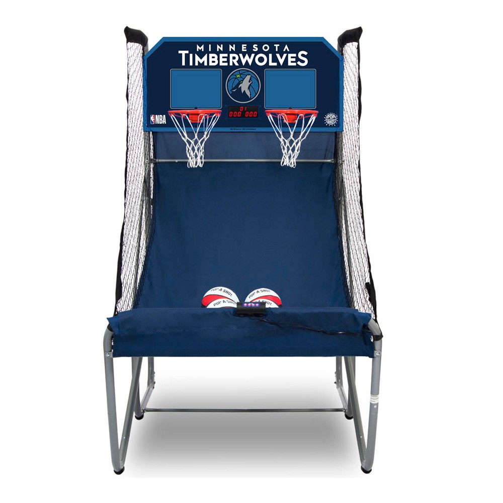 Minnesota Timberwolves Pop-A-Shot Home Dual Shot Basketball Game Die ...