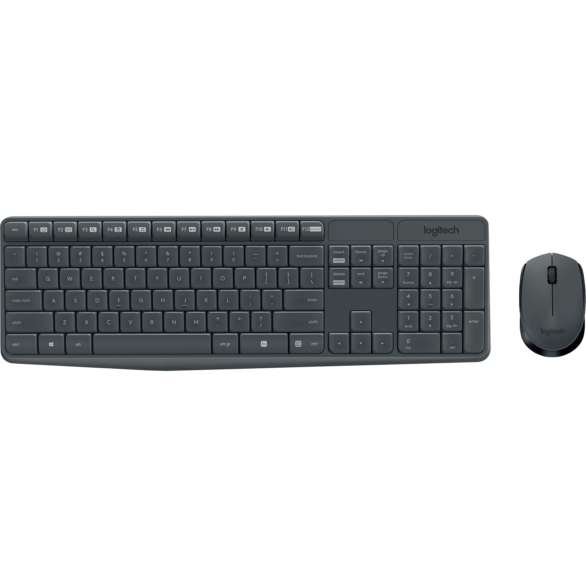 Logitech MK235 USB Wireless Optical Keyboard and Mouse Set, Black (920 ...