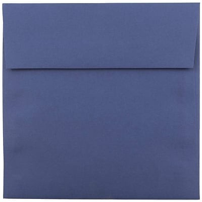 JAM Paper 6.5 x 6.5 Square Invitation Envelopes, Presidential Blue, 25 ...
