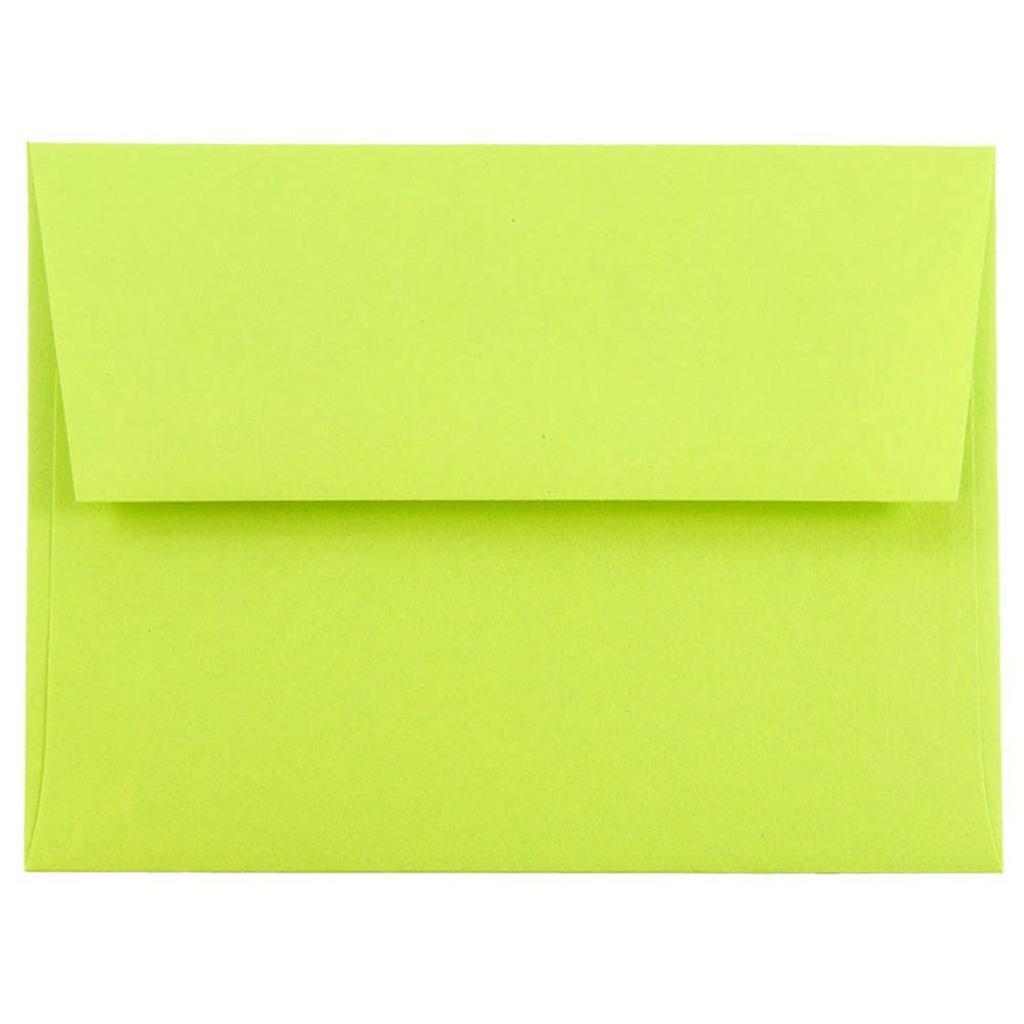 Jam Paper® A2 Colored Invitation Envelopes 4 375 X 5 75 Ultra Lime