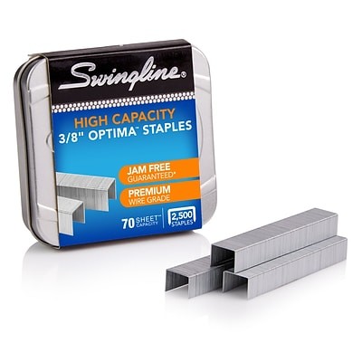 Swingline Optima High Capacity Staples, 0.38 Leg Length, 2500/Box ...