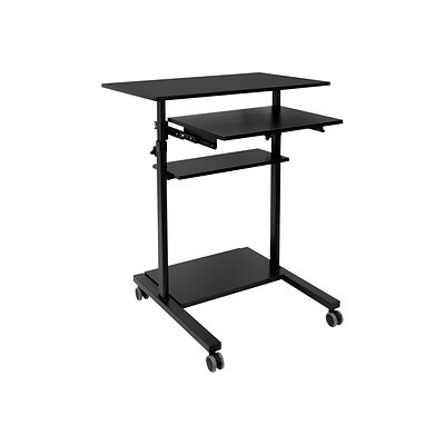 Mount-It Mobile 32W Adjustable Standing Desk, Black (MI-7998B) | Quill ...