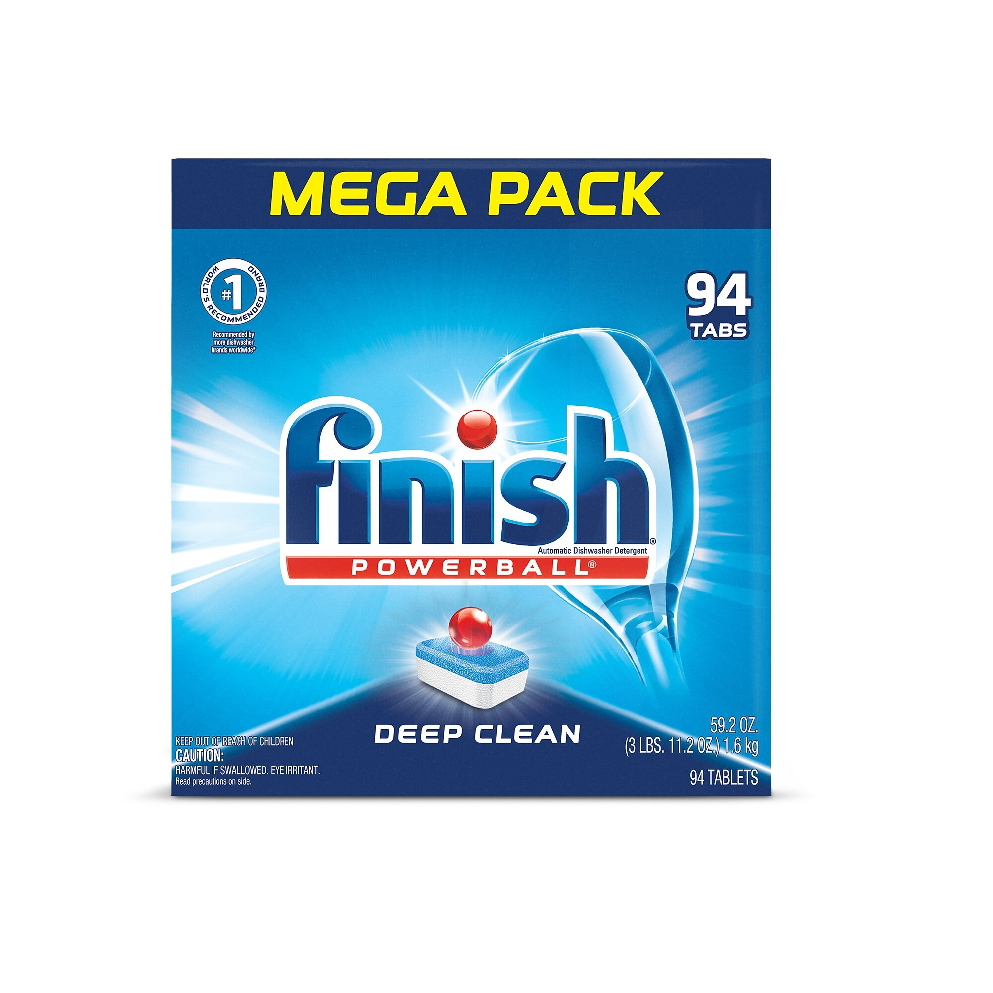 Finish Powerball Deep Clean Dishwasher Detergent Tablets, Fresh Scent ...