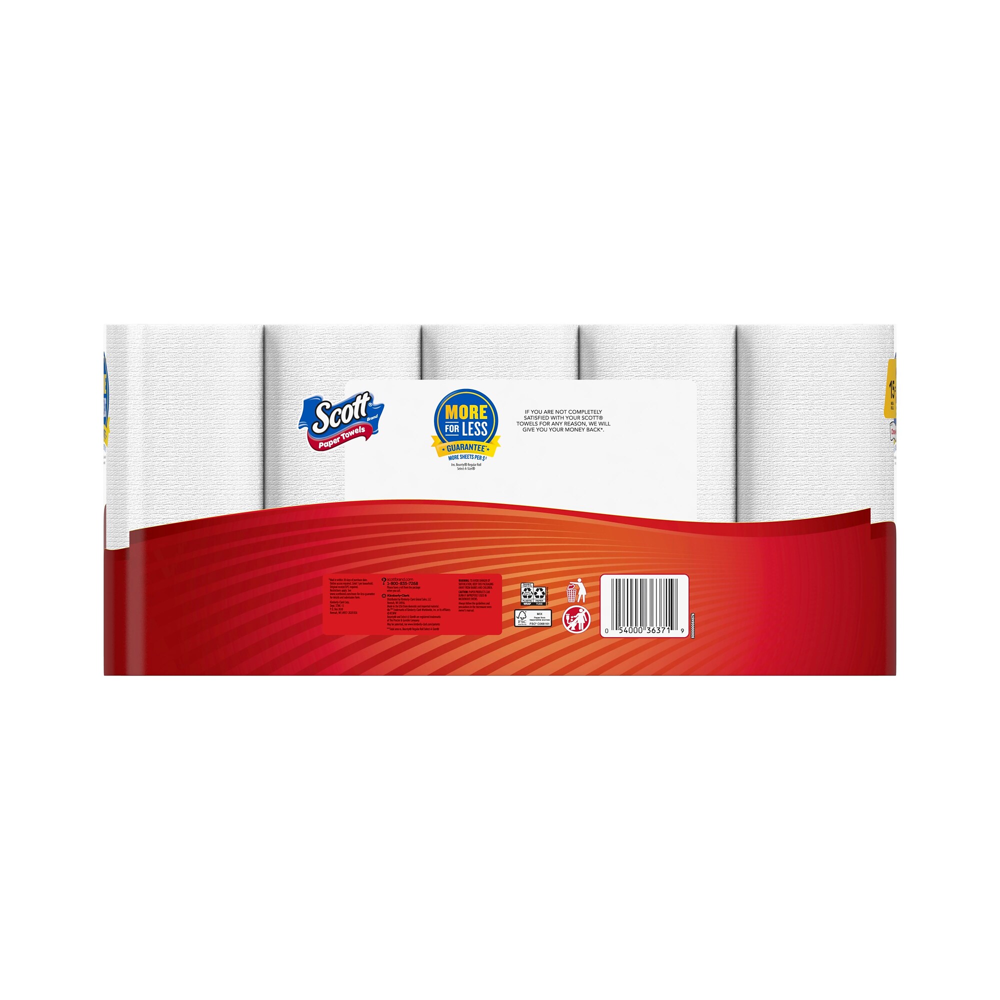 Scott Choose-A-Sheet Kitchen Roll Paper Towel, 1-Ply, 102 Sheets/Roll ...
