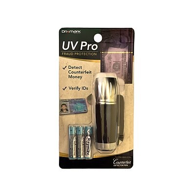 Dri Mark UV Pro Counterfeit Detection Flashlight (UVPROPLUS-B) | Quill ...