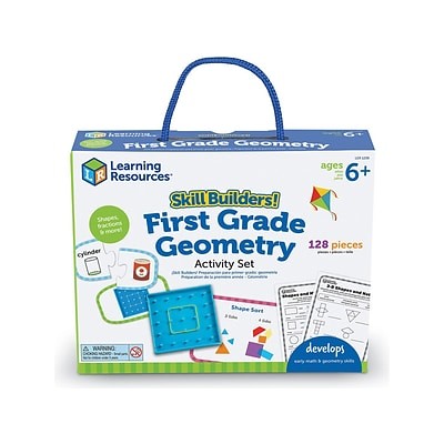 Learning Resources Skill Builders First-Grade Geometry Activity Set ...