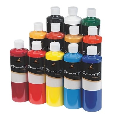 Chromacryl 16 oz. Acrylic Paint Set, 12/Pack | Quill Deals and Price ...