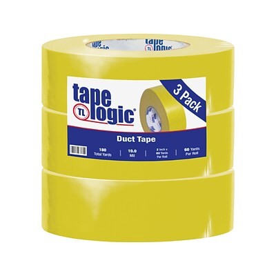 SI Products Colored Duct Tape, Yellow, 2 x 60 yards, 3/Pack | Quill ...