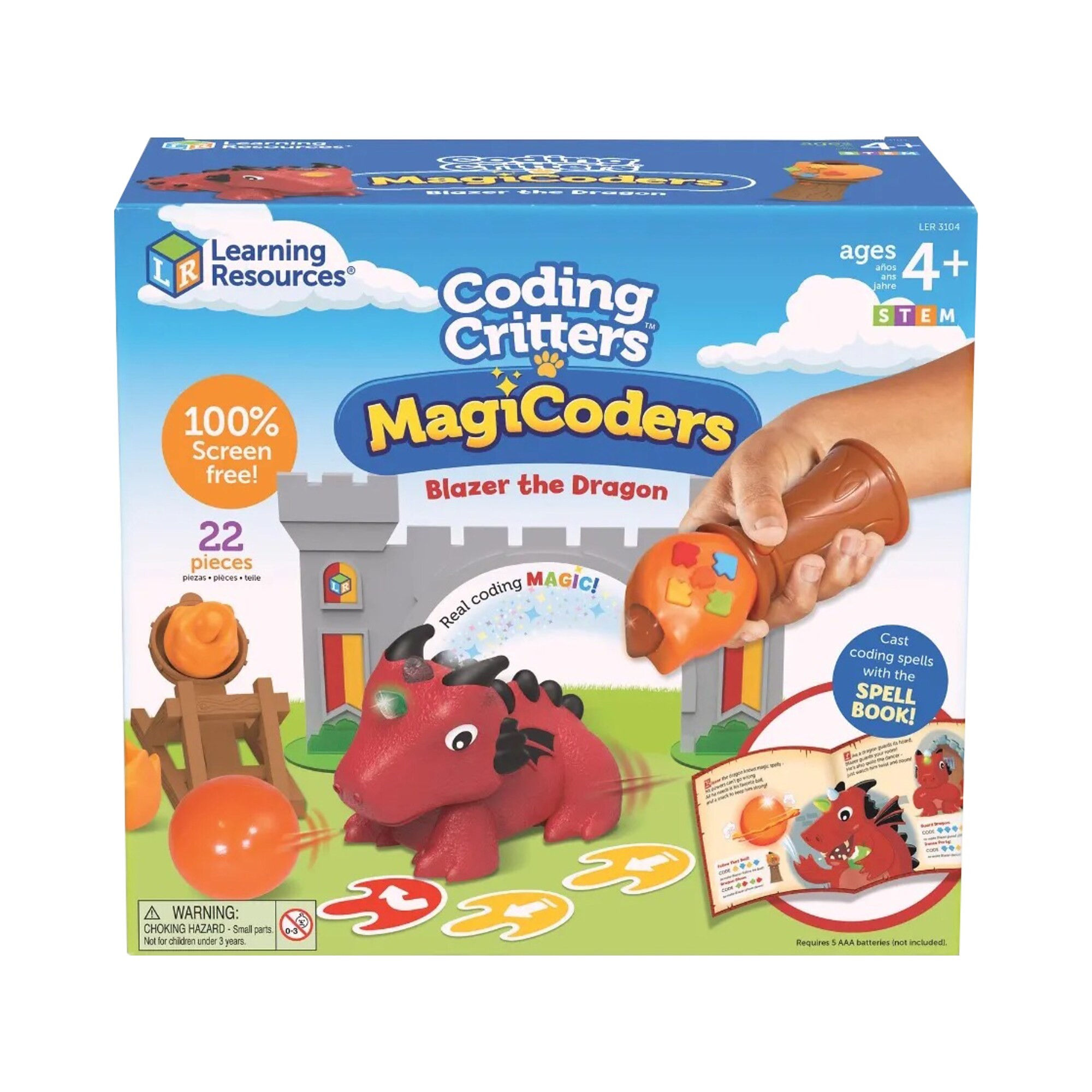 Learning Resources Coding Critters MagiCoders: Blazer the Dragon Set, Red (LER 3104) | Quill ...