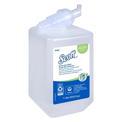 Scott Foaming Hand Soap Refill, 1 Liter, 6/Carton (91565), Green ...