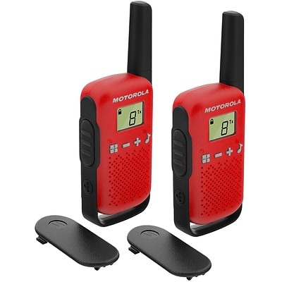 Motorola Talkabout 2-Way Radios, Red and Black (T110), Red/Black ...