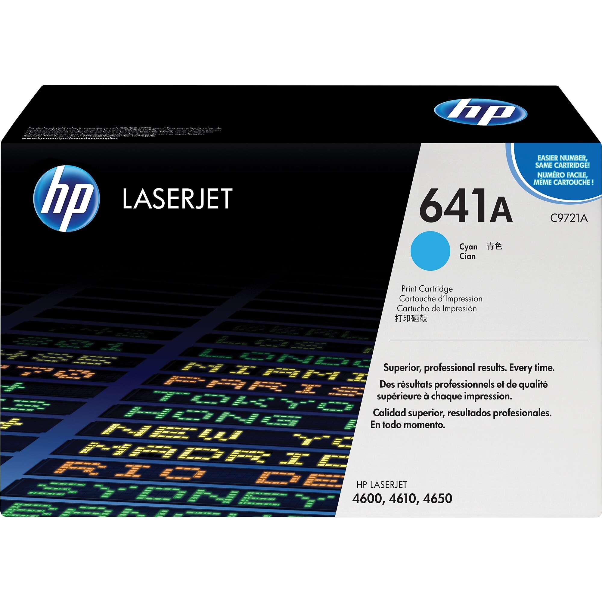 HP 641A Cyan Standard Yield Toner Cartridge (C9721A) | Quill Best Deals ...