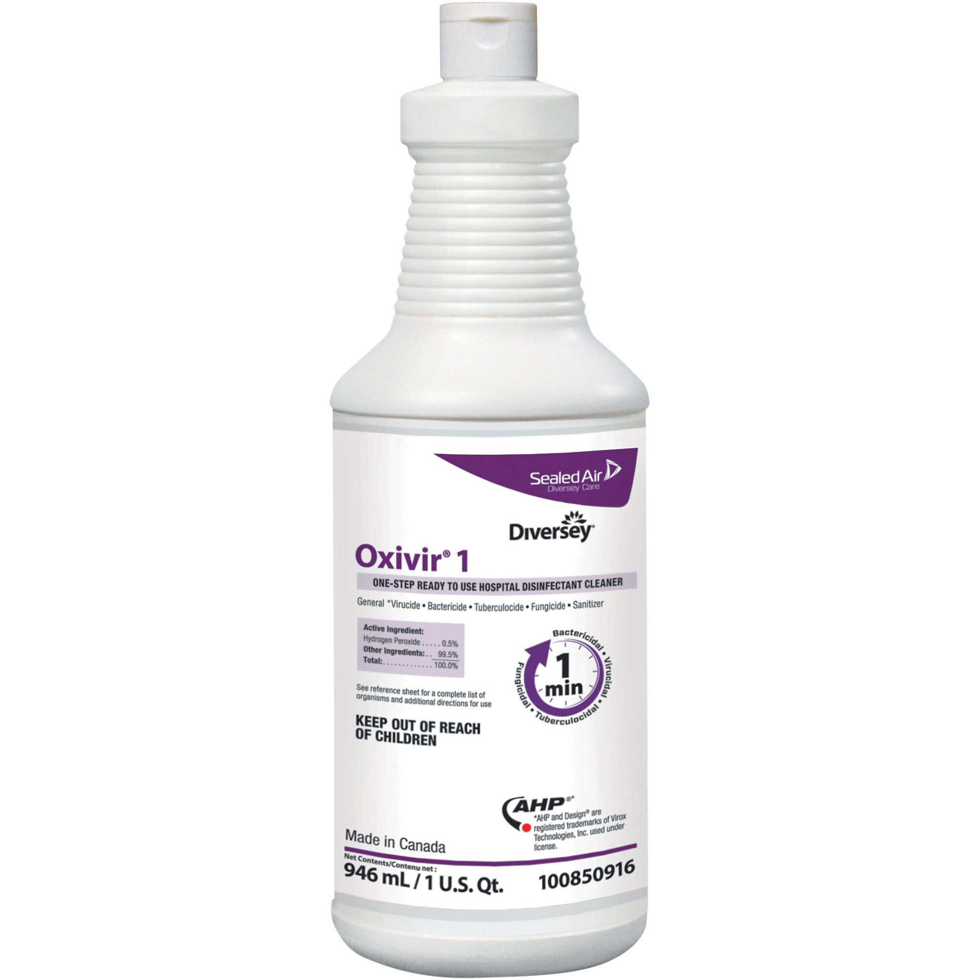 Oxivir 1 Accelerated Hydrogen Peroxide Ready-to-Use Spray, 32 oz, 12 ...