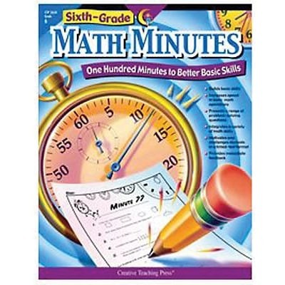 Assorted Publishers Sixth-Grade Math Minutes Resource Book | Quill ...