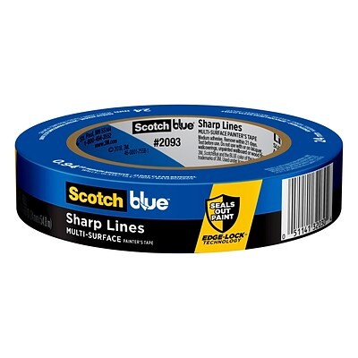 3M ScotchBlue Sharp Lines 0.94 x 60 yd. Medium Painters Tape (2093-24EC ...