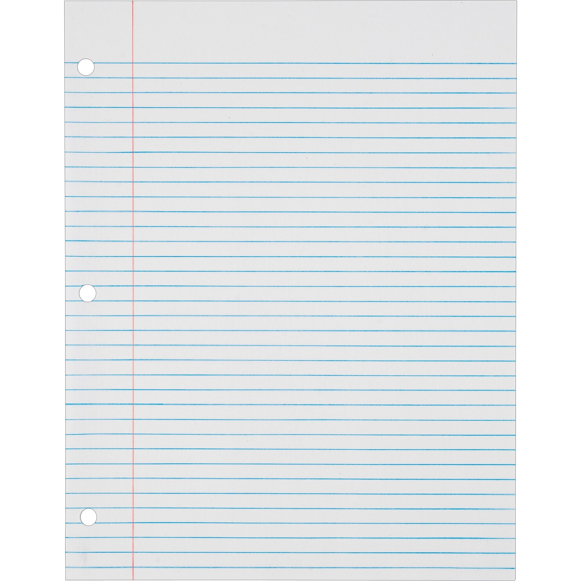 TOPS College Ruled Filler Paper, 8.5 x 11, 3-Hole Punched, 500 Sheets ...