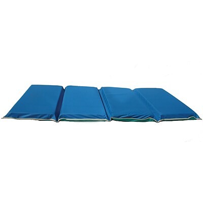 Peerless Plastics Heavy-Duty Kindermat Vinyl Rest Mat, 48 x 24, Blue ...