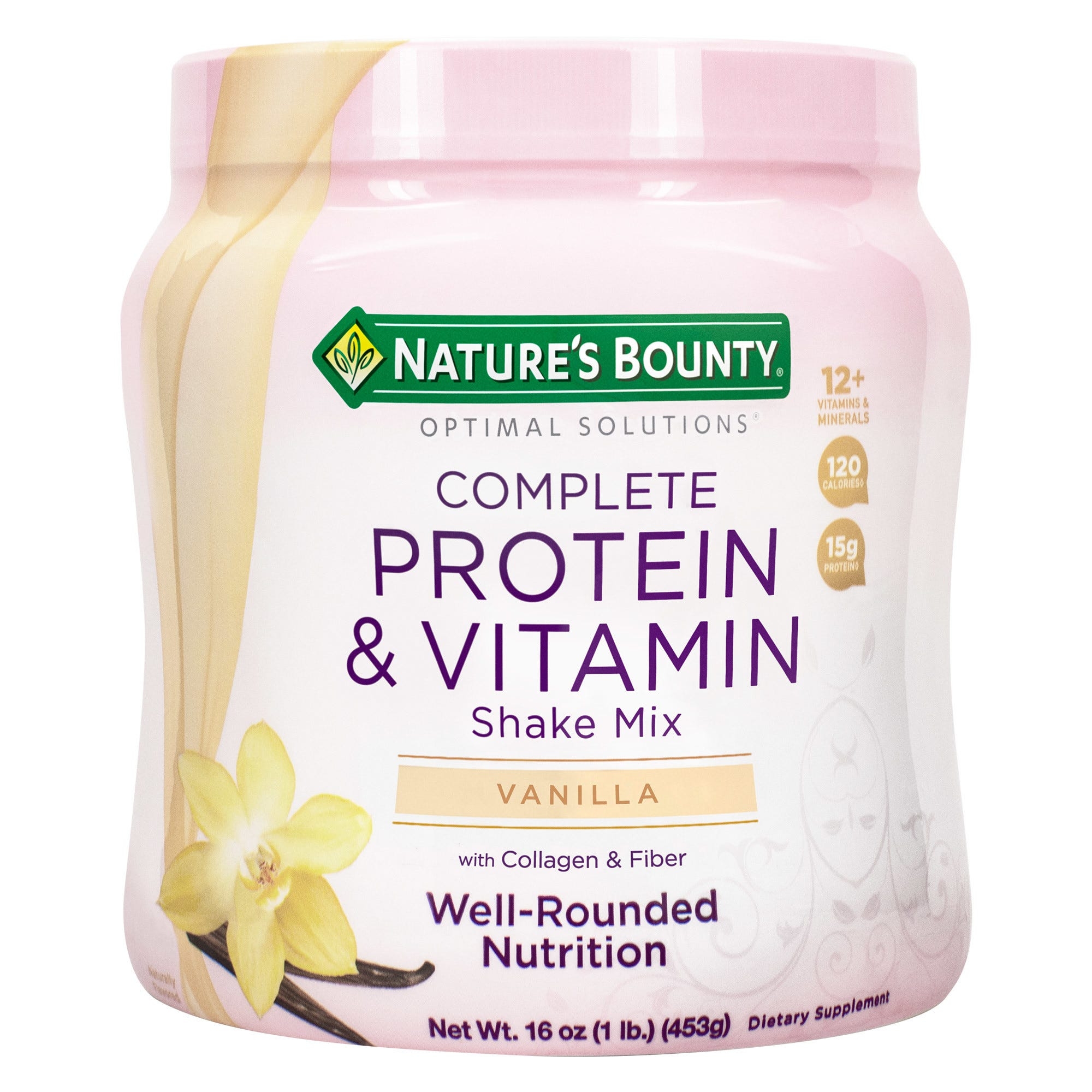 Nature's Bounty Optimal Solutions Protein & Vitamin Shake Mix - Vanilla ...