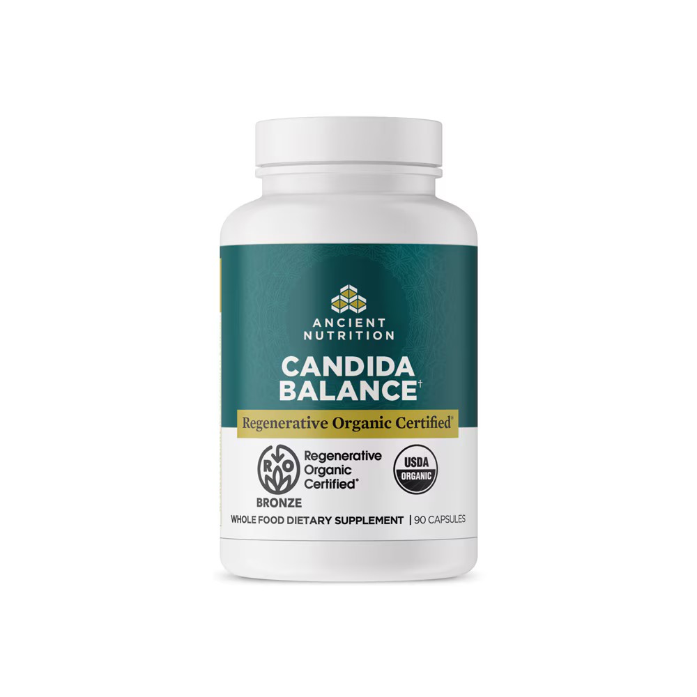 Ancient Nutrition Regenerative Organic Certified - Candida Balance 90 ...