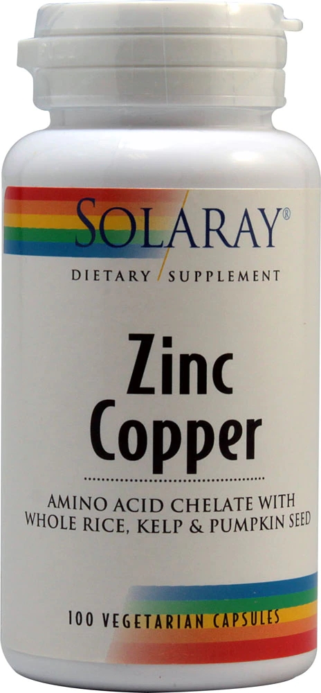 Solaray Zinc Copper 100 Vegetarian Capsules Deals and Price History at ...