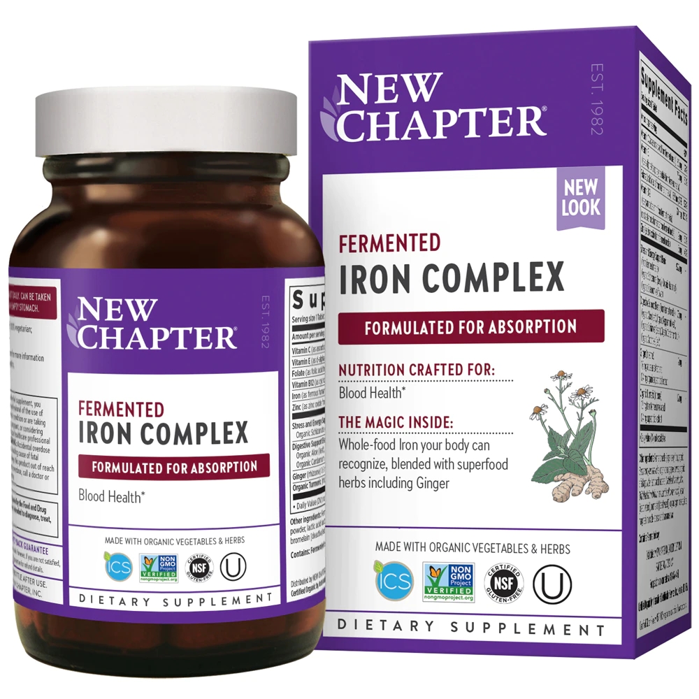 New Chapter Fermented Iron Complex 60 Vegetarian Tablets Best Deals and ...