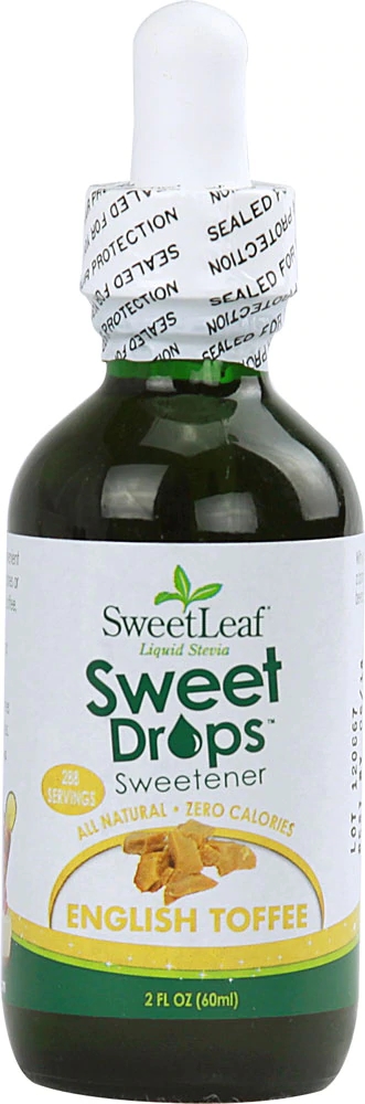 Wisdom Natural SweetLeaf Sweet Drops Sweetener English Toffee 2 fl oz ...
