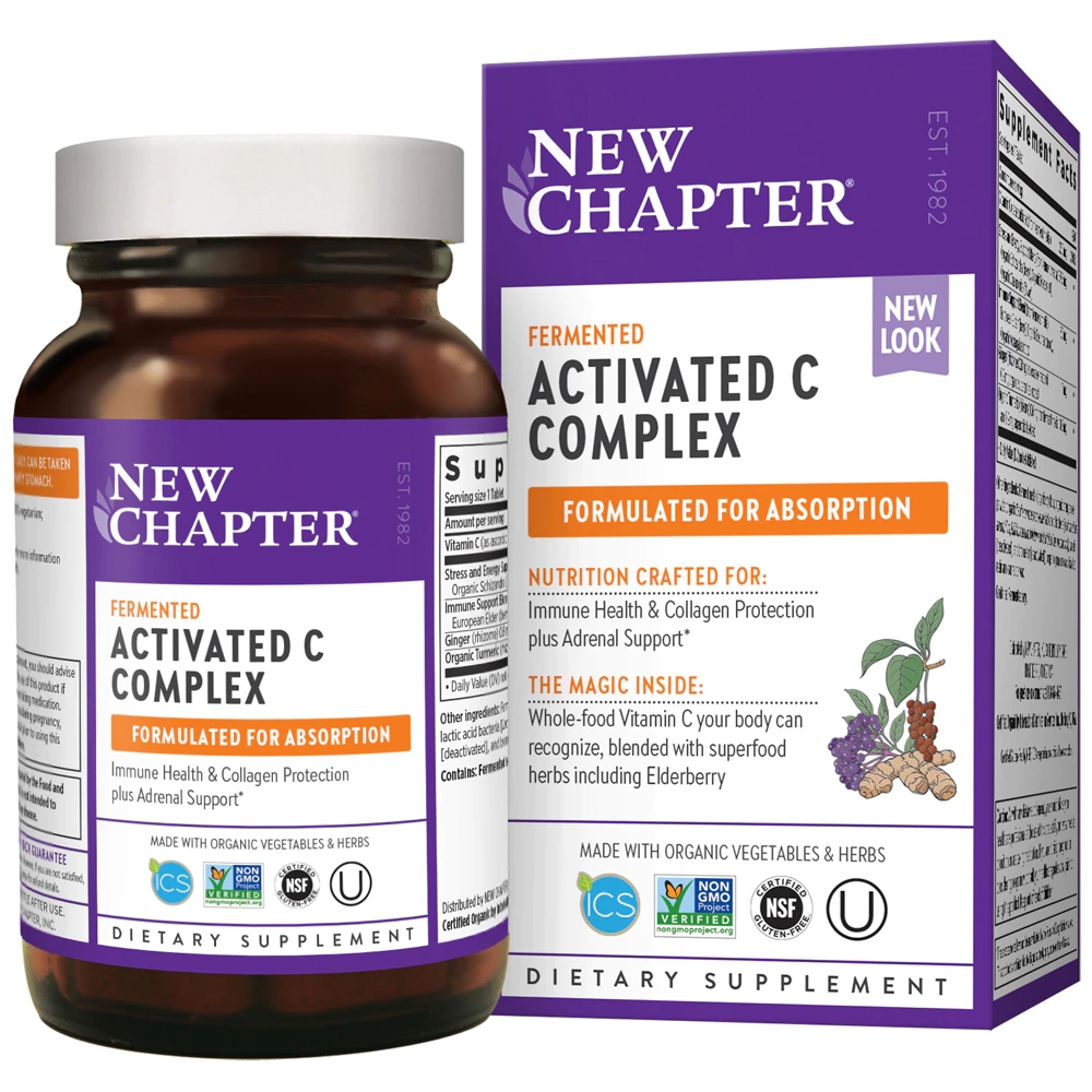 New Chapter Fermented Activated C Complex 60 Vegetarian Tablets Best ...